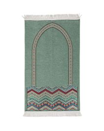 Manasek Printed Prayer Mat (Green)